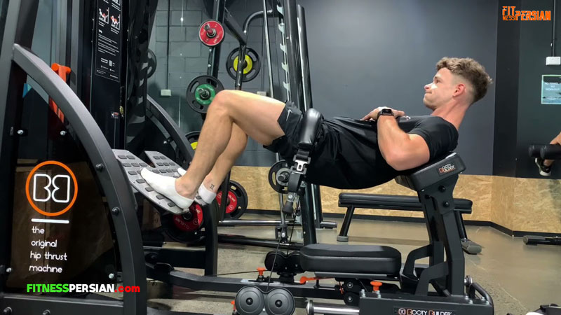 آموزش حرکت هیپ تراست دستگاه Machine Hip Thrust | فیتنس پرشین